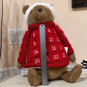 Holiday | Red Advent Calendar Teddy Bear From Macys | Poshmark